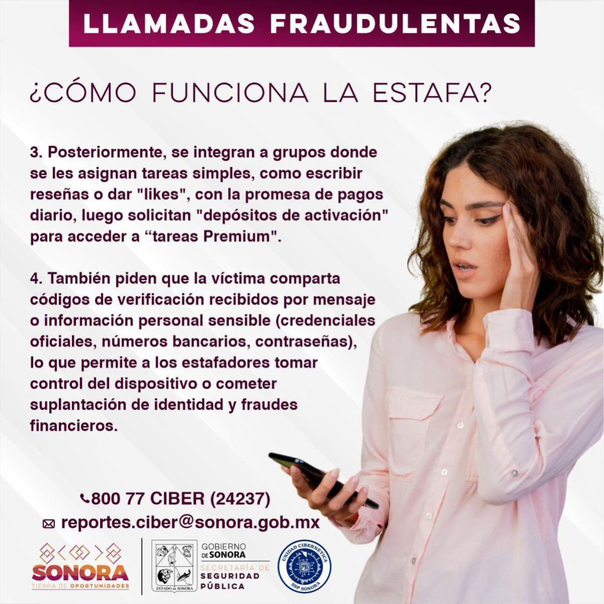 Alerta Gobierno de Sonora por llamadas telefónicas fraudulentas